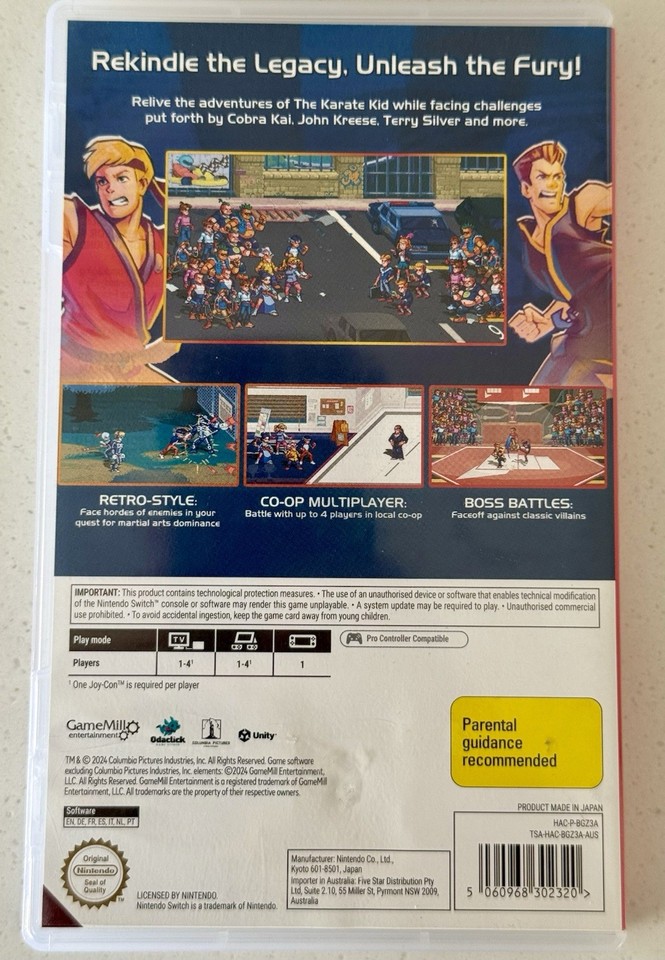 The Karate Kid Street Rumble Nintendo Switch | eBay Australia