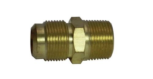 Brass 3/4" Male JIC - 3/4" Male NPTF Straight (B-2404-12-12) - Lot of ...