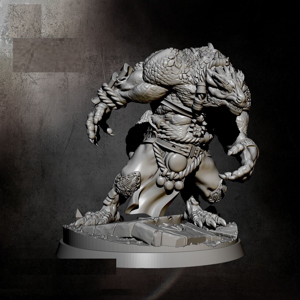 Lizard Monster Warrior