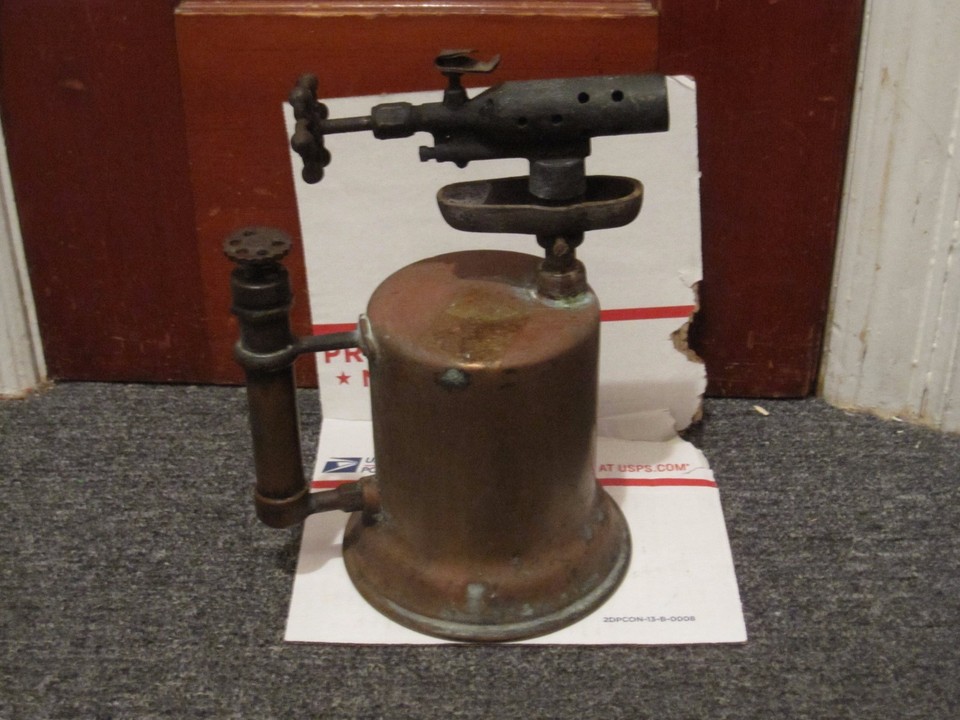 Vintage Antique Brass Solder Torch Gas Blow Torch | eBay