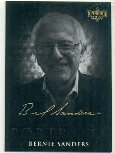 TRADING CARD-DECISION 2020-CANDIDATE PORTRAITS-BERNIE SANDERS-#CP3-2020 ...