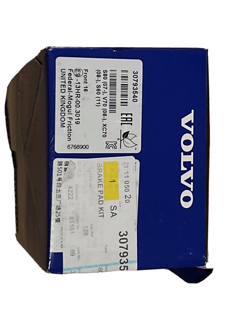 Volvo 30793540 Genuine OEM Factory Original Brake Pads for sale online ...