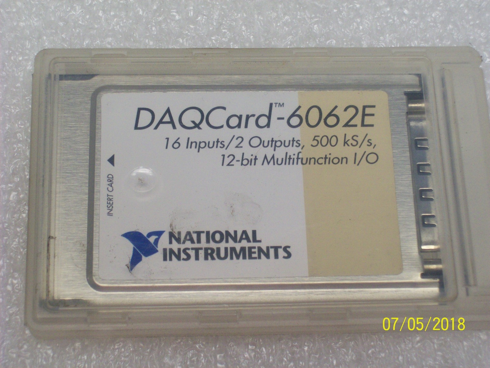 NEW National Instruments DAQCard DAQ Card 6062E NI PCMCIA 12-bit I/O | eBay