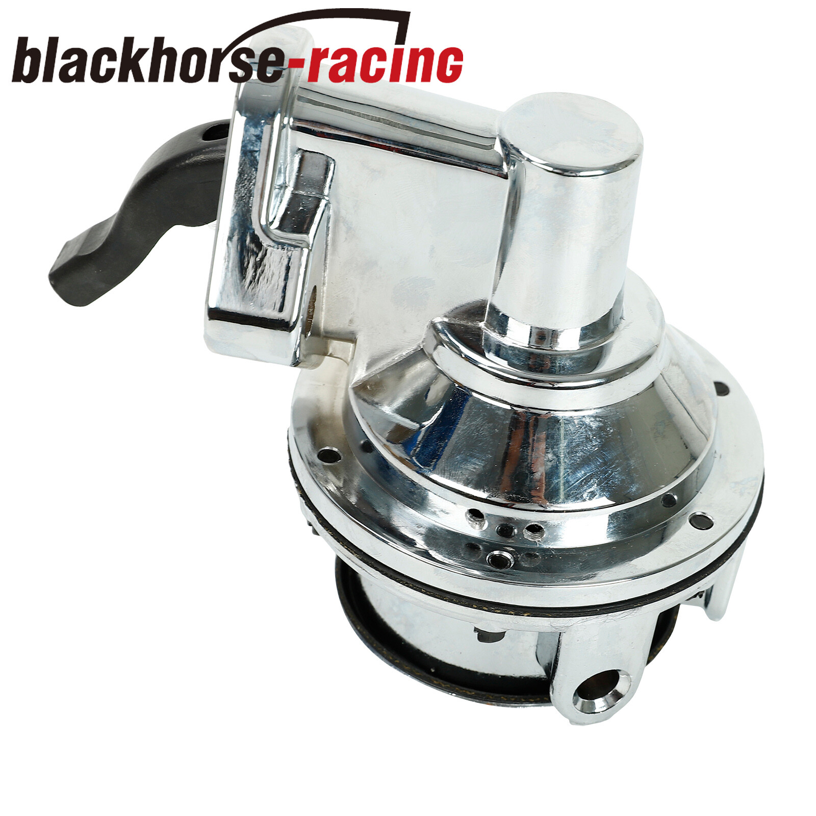 New SBC Chevy High Volume Replacement Chrome Mechanical Fuel Pump 305 ...