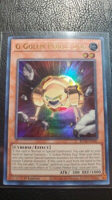 G Golem Pebble Dog 1st Ed BLCR-EN041 M PF Yu-Gi-Oh Crystal Beast | eBay