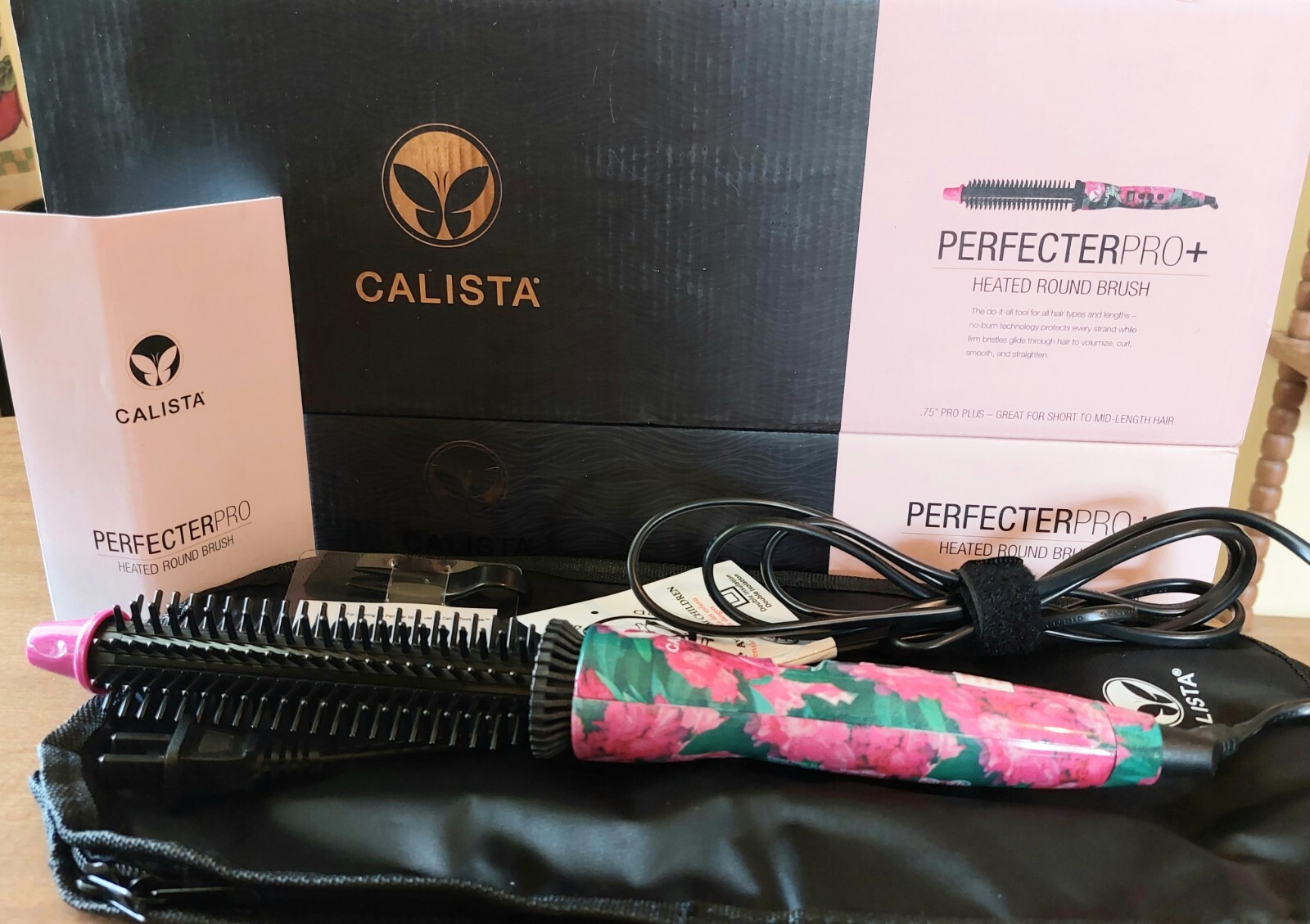 Calista Perfecter Pro Plus Heated Round Brush, .75 Floral | eBay