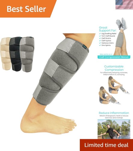 Calf Compression Wrap - Adjustable Support for Enhanced Circulation and ...