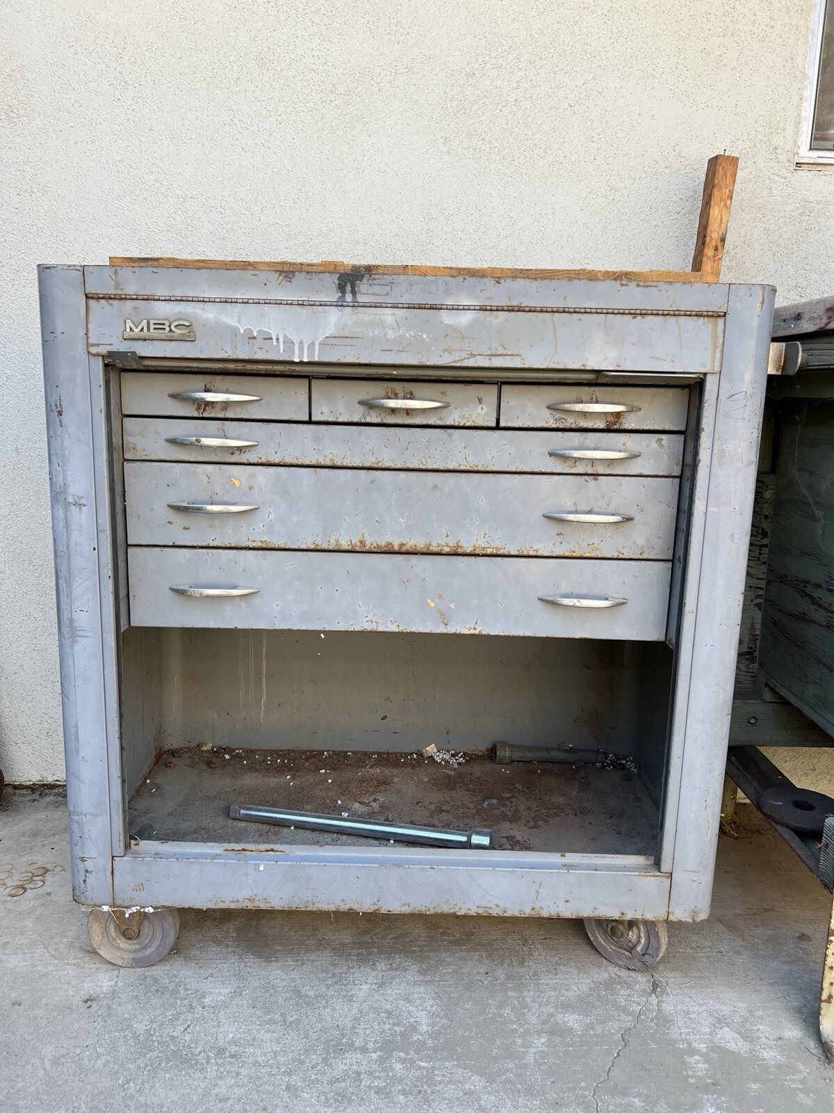Vintage MBC tool box with rool down door | eBay