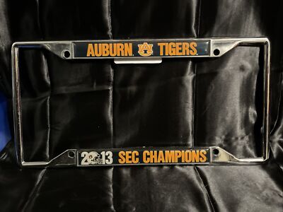 Auburn University Tigers Alumni Metal License Plate Frame 2013 Sec ...