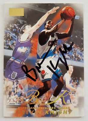 Brevin Knight Signed 1998-99 Skybox #91 Card Cleveland Cavaliers NBA ...