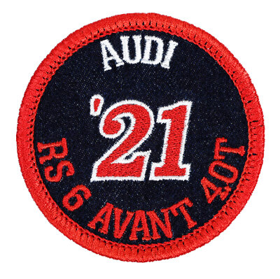 2021 Audi RS 6 Avant 4.0T Embroidered Patch Black/Red Iron-On Sew-On ...