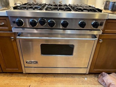 Viking 6 burner gas Professional Restaurant grade range and oven 36 ...