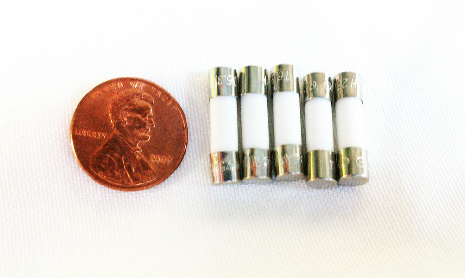 5 X T6.3AH250V, T6.3A 250V, T6.3 H250V, T6.3H250V CERAMIC CARTRIDGE ...