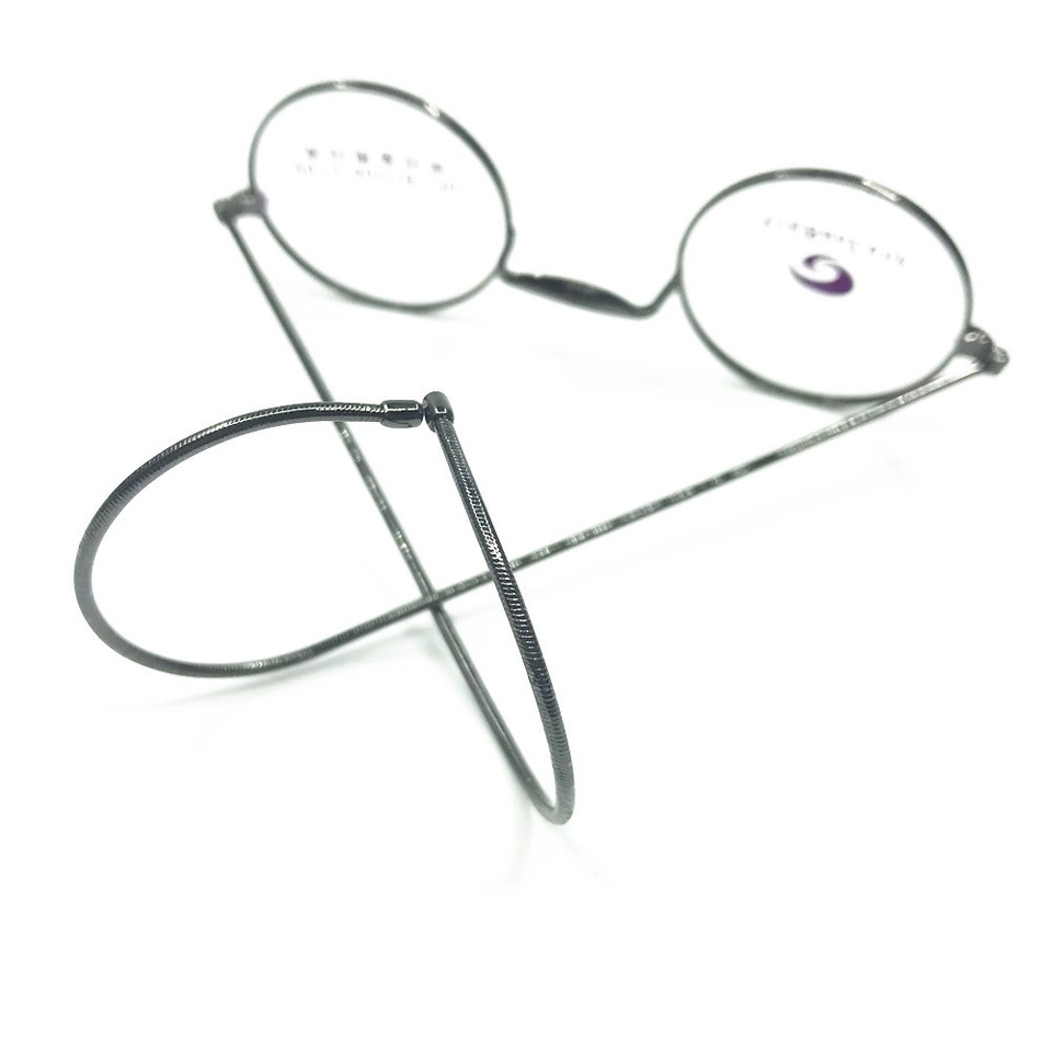 Vintage Round Antique Wire Rim Eyeglass Frames Flexible Full Rim ...
