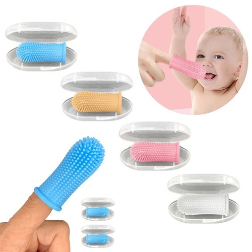 Food Grade Silicone Baby Finger Toothbrush Rubber Teeth Clear Brush ...