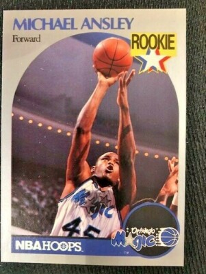 NBA - 1990 NBA Hoops Michael Ansley Rookie Card - Orlando Magic | eBay