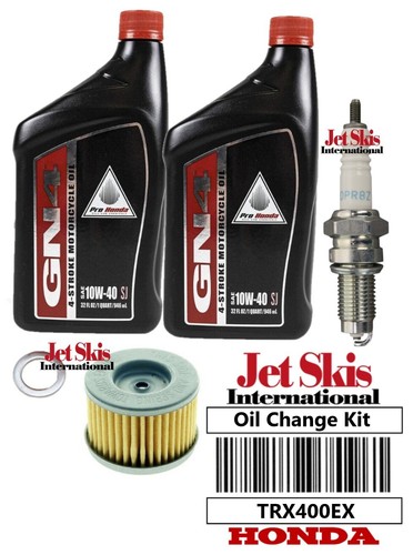 OEM Honda TRX400EX TRX 400 EX Oil Change Kit NGK Spark Plug Oil Filter ...