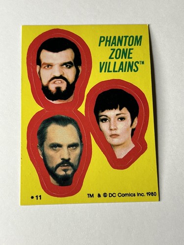 1980 Topps Superman II Puzzle Stickers Phantom Zone Villains #11 C365 ...