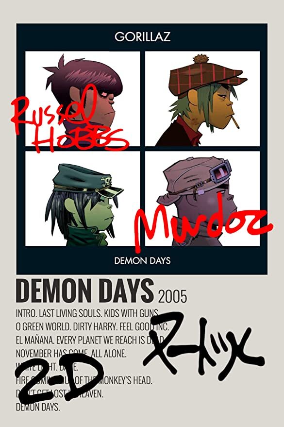 Gorillaz Demon Days Album Cover Poster, Gorillaz Wallpaper, 53% OFF