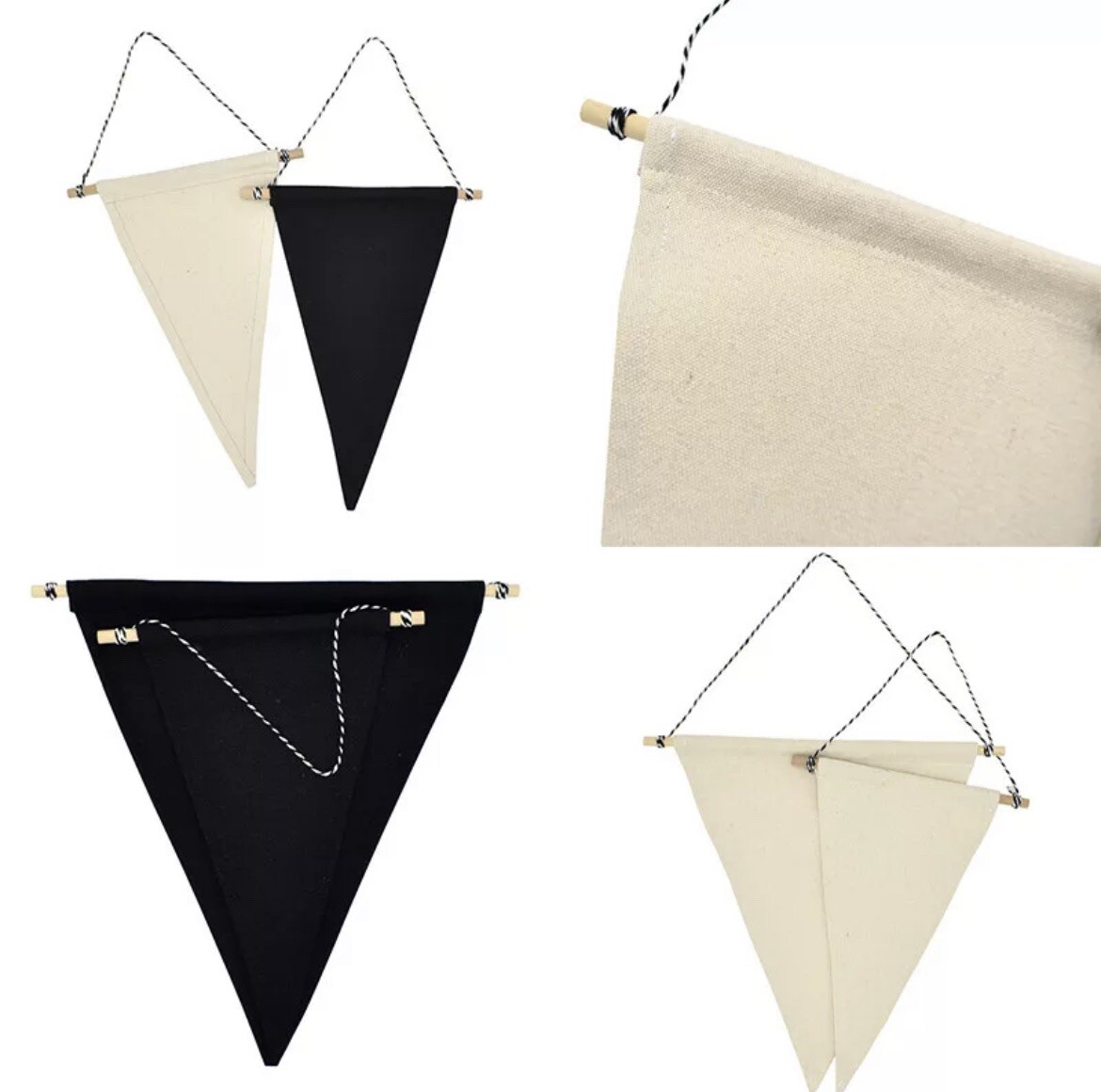 White Canvas Enamel Pin Display Banner Pendants Brooches hanging ...