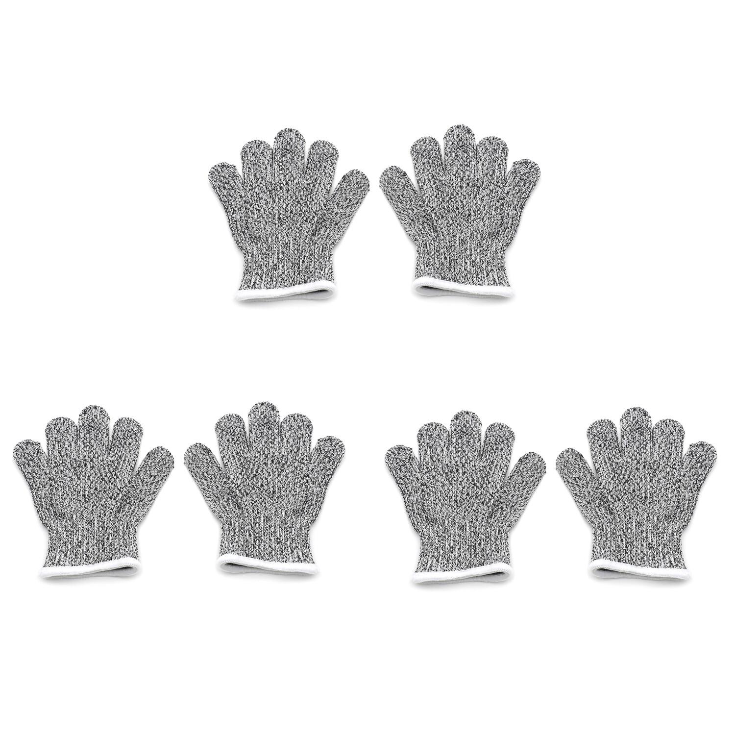3Pair XXS 6-8yr Kid Cut-Resistant Stretch Gloves Safety Cuts Level 5 ...