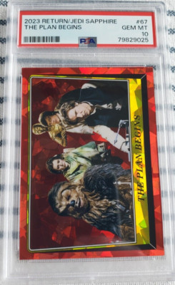 2023 Topps Chrome Sapphire ROTJ 40th The Plan Begins PSA 10 Gem Mint ...