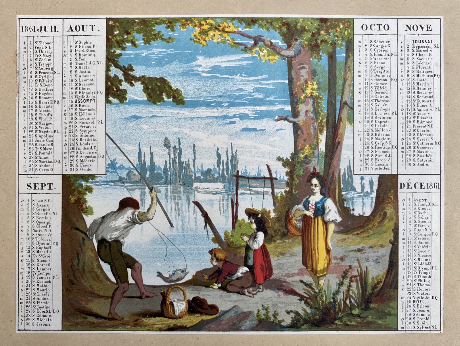 Très rare Calendrier 1861 avec des vues de Venise | eBay