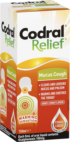 CODRAL CODRAL Relief Mucus Cough Warming Sensation 150Ml, 0.15 ...