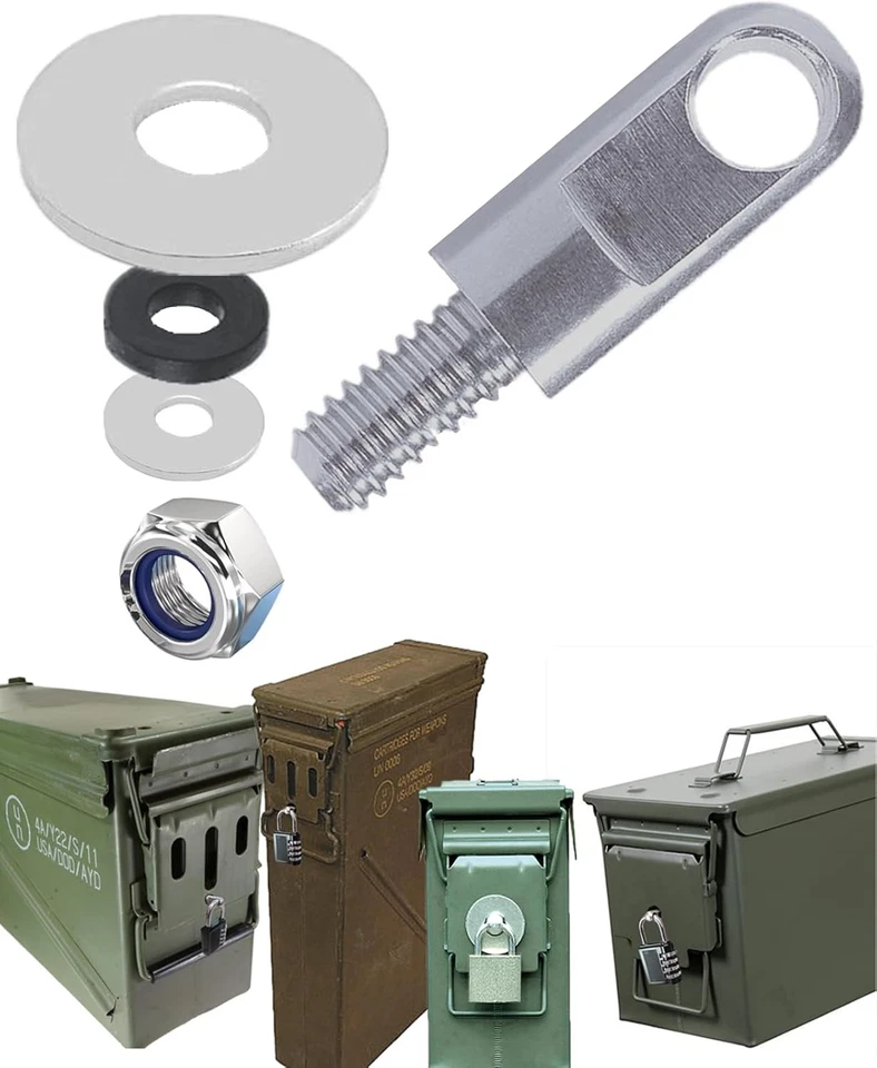 Ammo Box Lock Kit - Low Price! - 30, 50 Steel Gun Safe Box Hardware ...