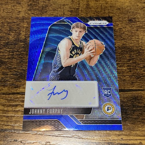 2024 NBA JOHNNY FURPHY Prizm Rookie Signatures Blue Wave Prizm AUTO RSI ...
