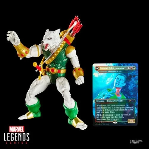 Marvel Legends Magic the Gathering MAN-WOLF 6" Hasbro Figure & Card ...