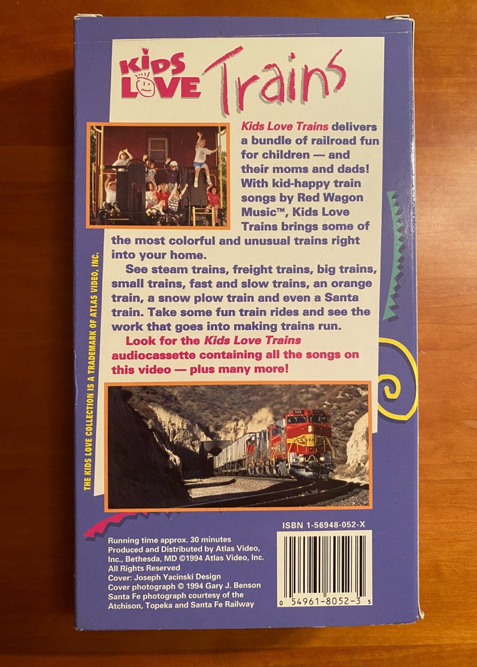 Kids Love Trains, 1994 VHS, Atlas Video, Ships Free 54961805235| eBay