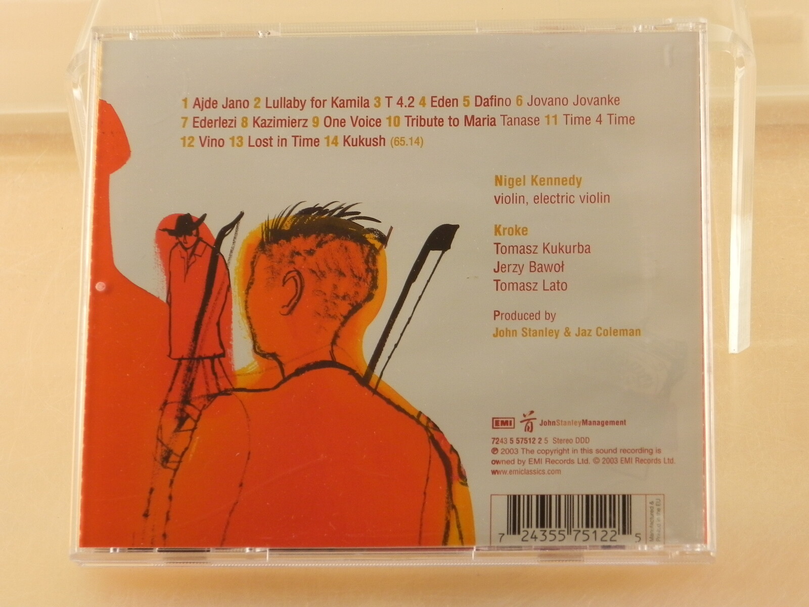 Nigel Kennedy and The Kroke Band : East Meets East CD (2003 ...