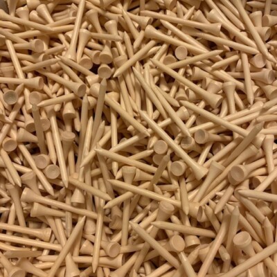 10,000 Bulk Bamboo Golf Tees - Natural Tees - 2 3/4” - Tempys Tees | eBay