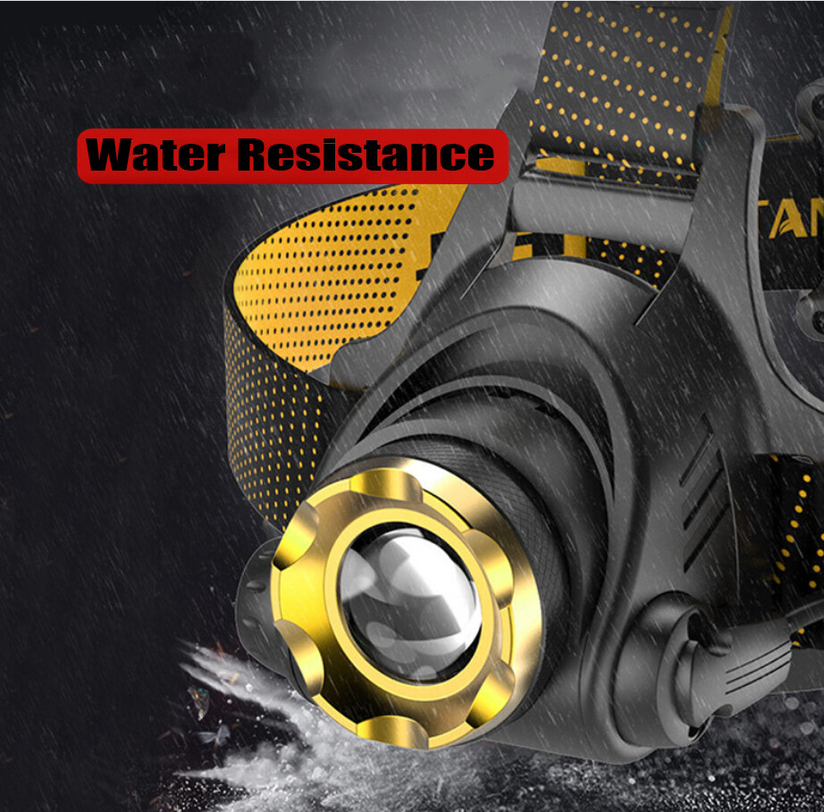 990000LM LED Headlamp Rechargeable Headlight Zoomable Head Torch Lamp ...