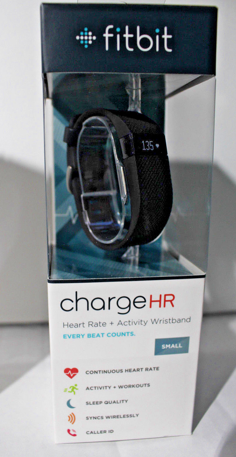 Fitbit Charge HR Wristband Activity Tracker - Small, Black for sale ...