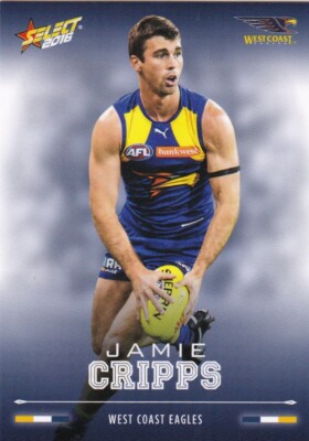 AFL 2016 Select West Coast Eagles - Jamie Cripps Card No.197 | eBay ...
