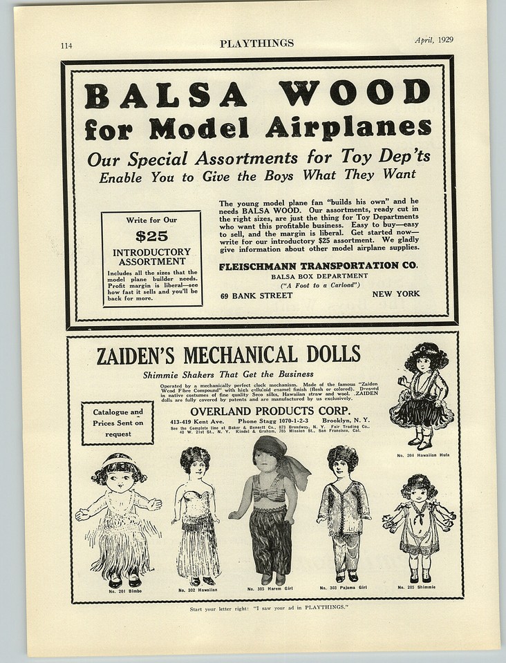 1929 PAPER AD Remington Air Rifle BB Gun Zaiden's Mechanical Dolls Hula ...