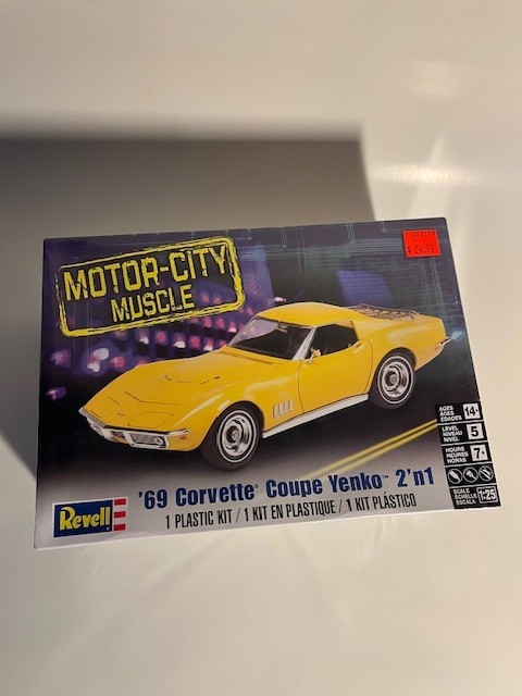 1969 CHEVROLET CORVETTE YENKO 2 IN 1 CUSTOM OR STOCK, REVELL MODEL KIT ...