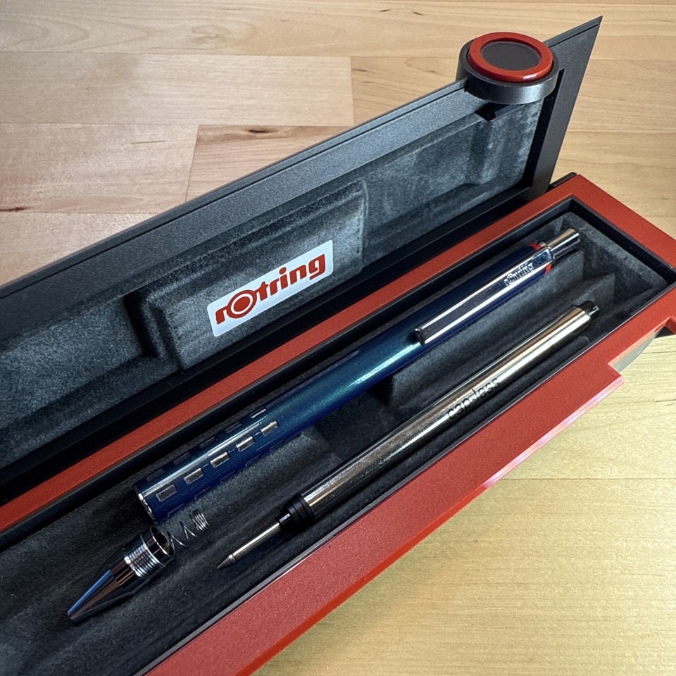 Rotring Jazz Green Capless Ballpoint Pen -Made In Germany - Preowned | eBay