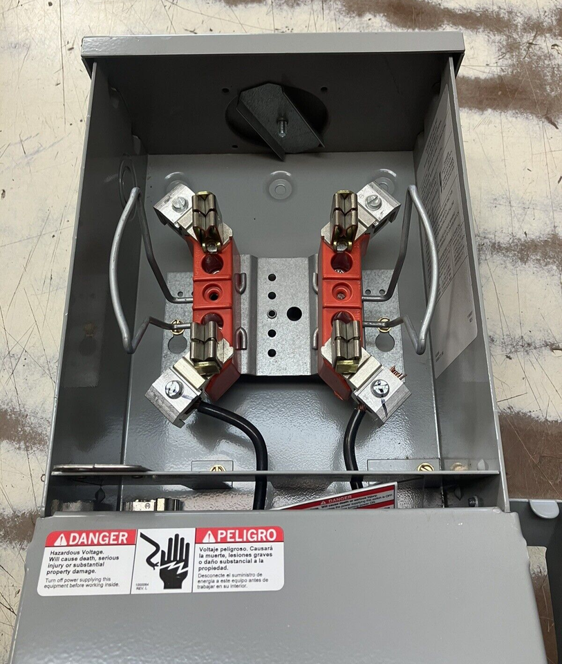 MILBANK UAP6419-XL-HSP NON-FUSED METER DISCONNECT COMBO 60 AMP 4-TERM ...
