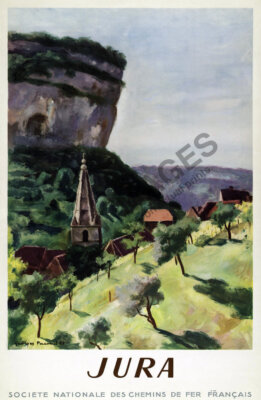 Jura France vintage SNCF railway travel poster 12x18 | eBay