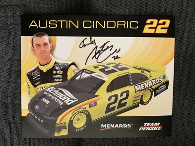 Austin Cindric Signed Promo Hero Card Nascar Autographed 2019 | eBay