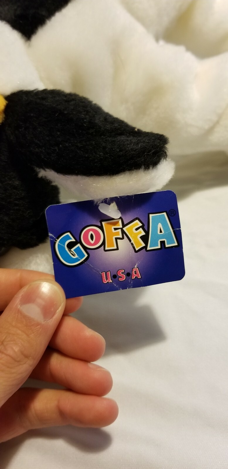 VINTAGE Goffa plush Cow with Tag | eBay