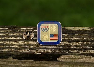 Swifter Stronger Faster Go USA! USA Olympics Enamel Pin Pinback ...