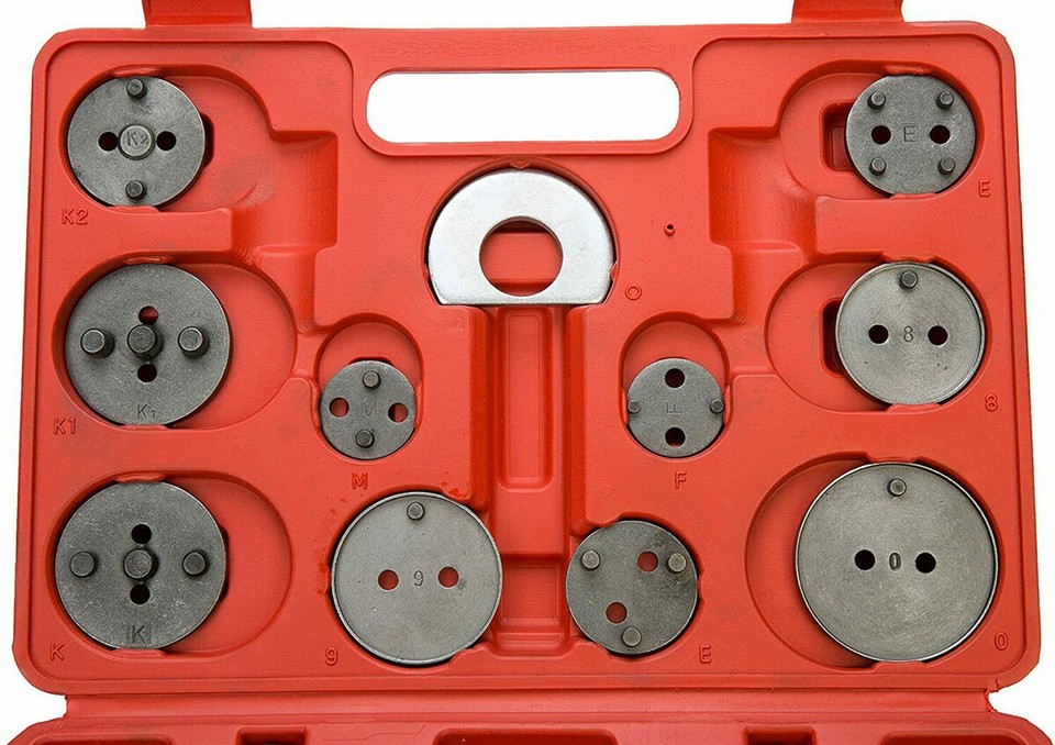 22PC Pro Disc Brake Caliper Compressor Rewind Wind Back Tool Set Piston ...