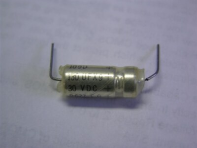 2 Sprague 109D130X9030F2 109D 130uF 30V 10% Wet Tantalum Capacitors | eBay