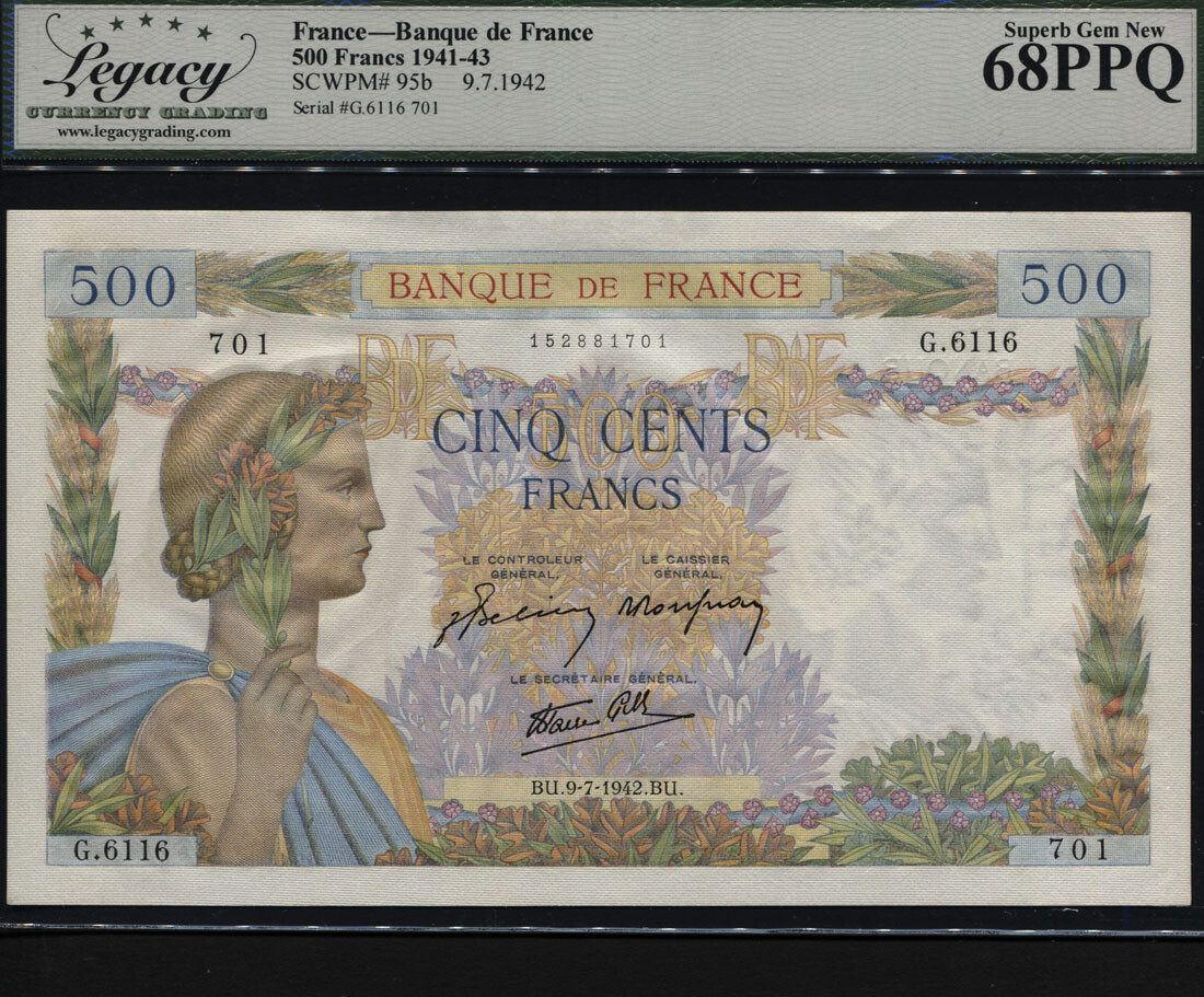 France 500 Francs Currency