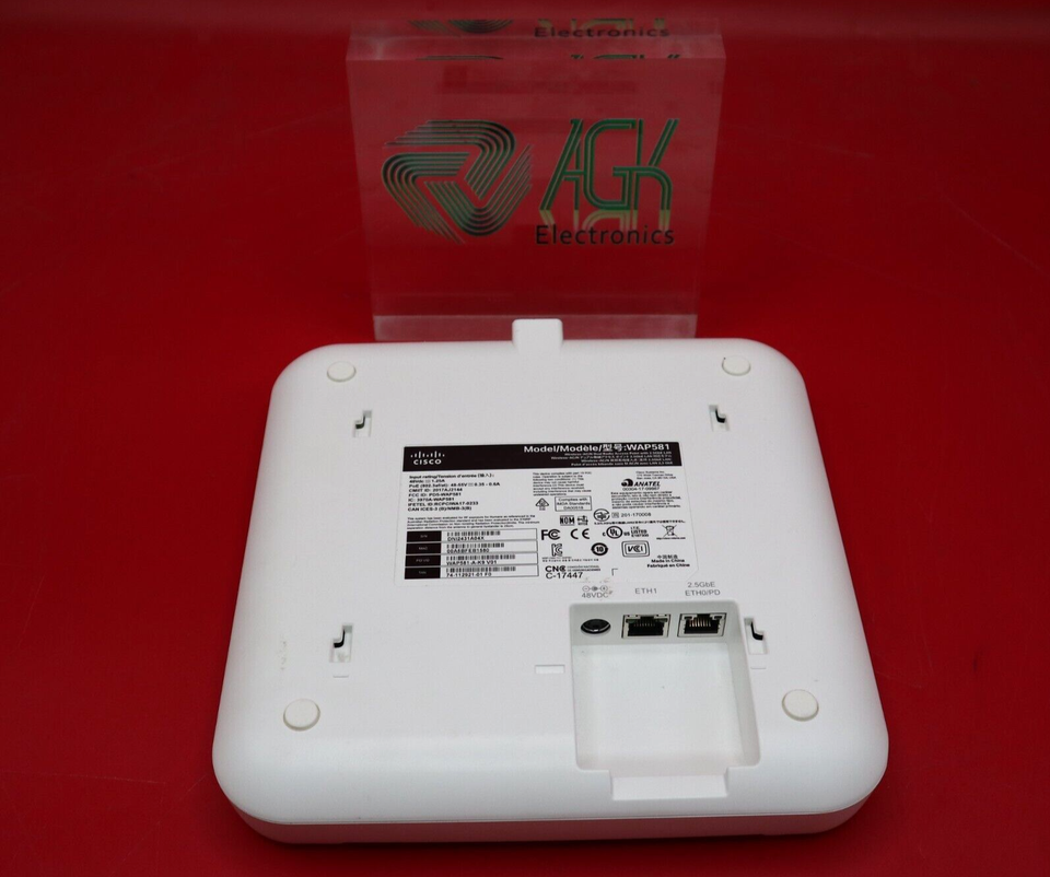 Cisco WAP581 802.11ac Premium Dual Band 4x4 Wireless Access Point ...