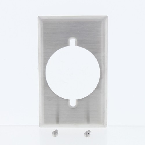 Eaton Stainless Steel 1GANG 2.156" Receptacle Wallplate Cover Dryer ...